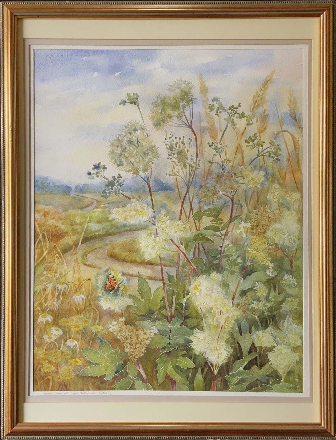 Meadow Sweet' by Barbara Booth - Large Original Floral Watercolour ...