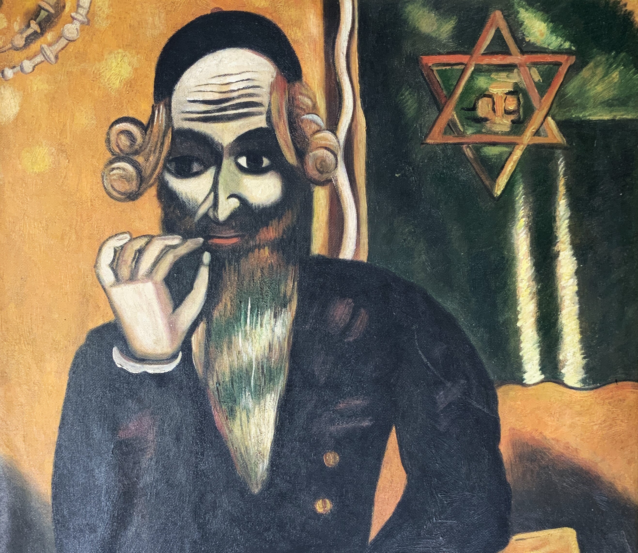 A Pinch of Snuff - After Marc Chagall (1887-1985) Cubist Oil Painting ...