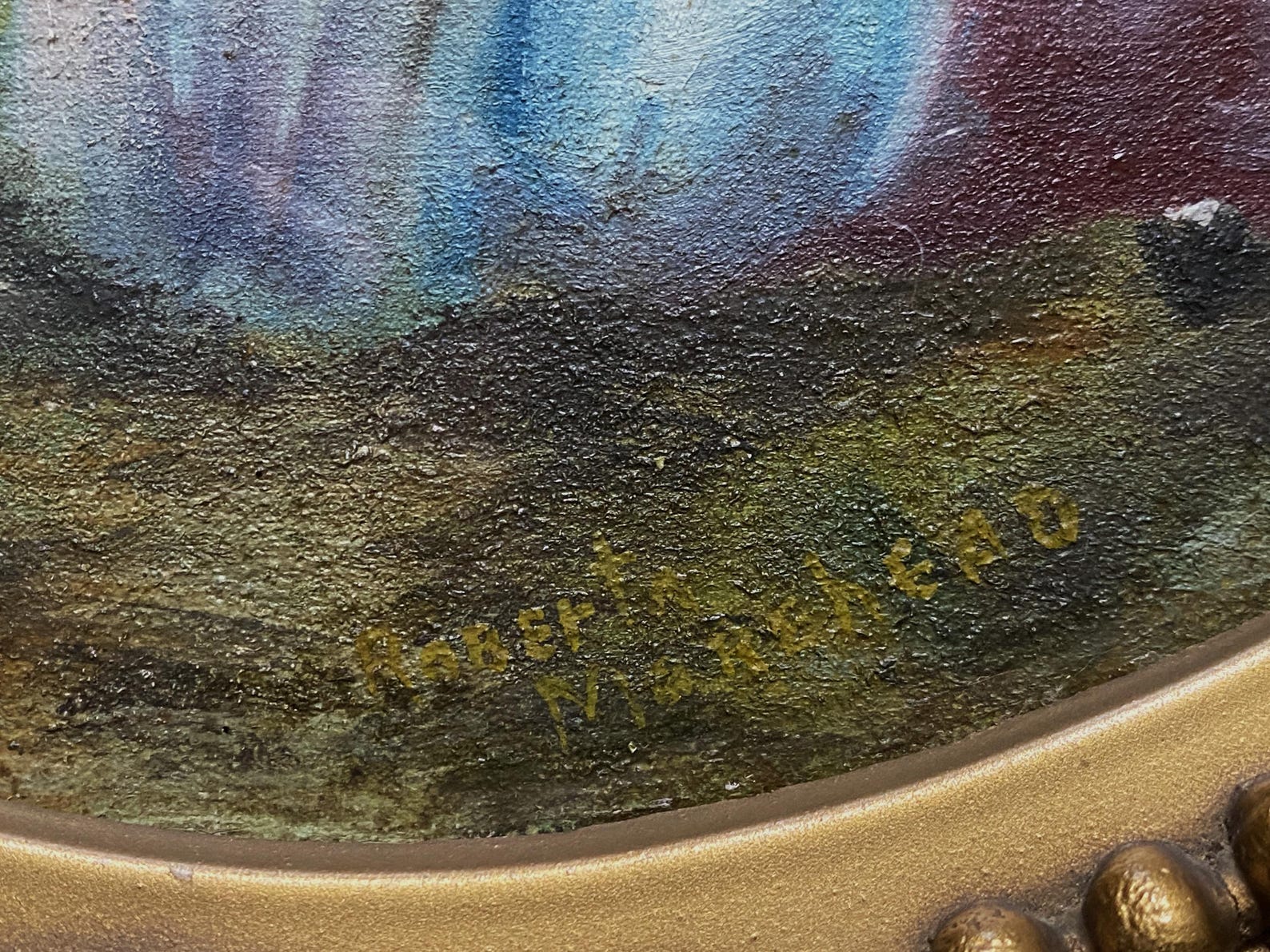 19th-century Canadian School Oval Oil Portrait Painting of a Serenading ...
