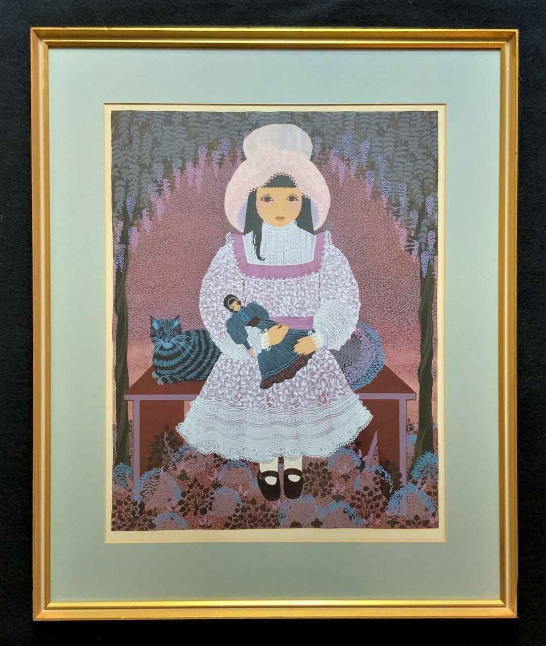 Patricia Barton (b.1929) Signed Artist's Proof Print of A Little Girl ...