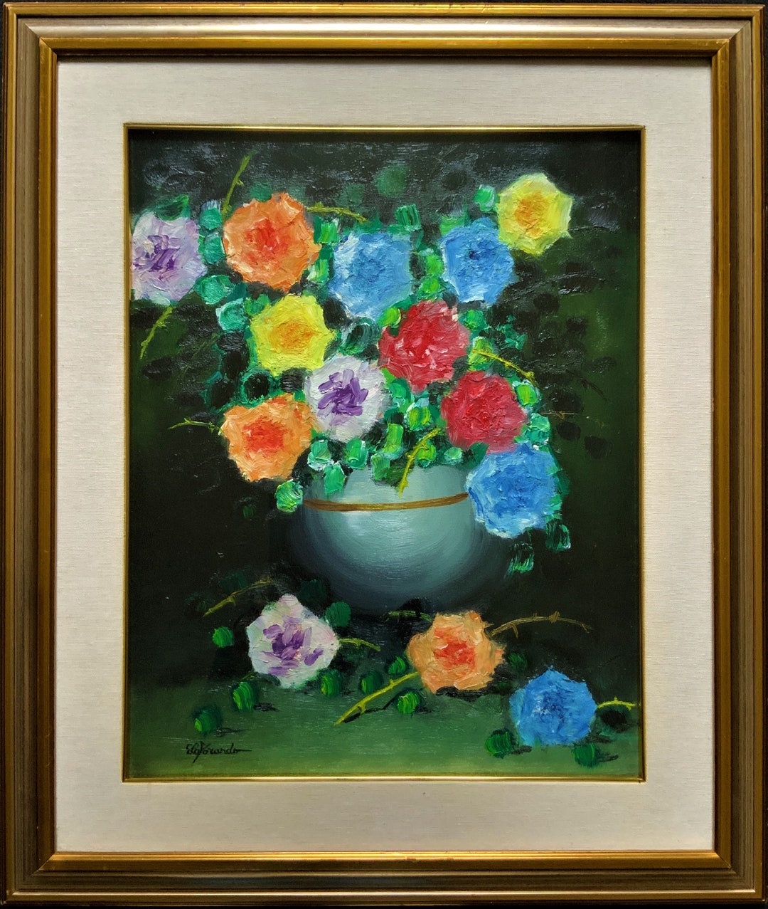 Attractive Late 20thc Impressionist Still Life Study Painting of ...