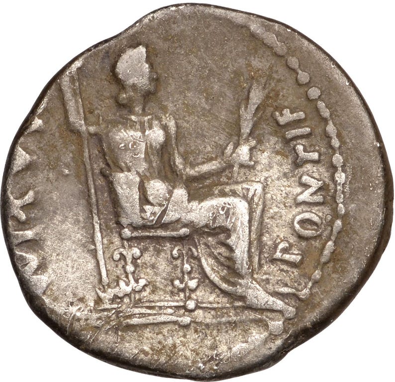 Roman Imperial Tiberius Bible TRIBUTE PENNY (14-37 AD) Denarius ...