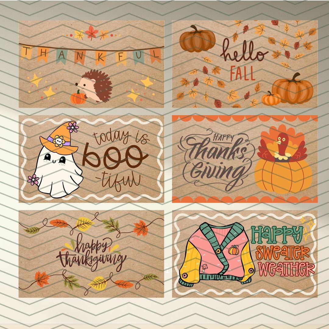 20+ Fall Banner Bundle Mockup Template | Thanksgiving Patterns, Pumpkin ...