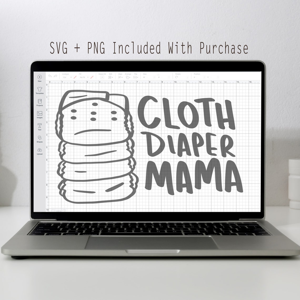 Cloth Diaper Mama SVG PNG Cloth Diaper Stacks in the Laundry - Etsy