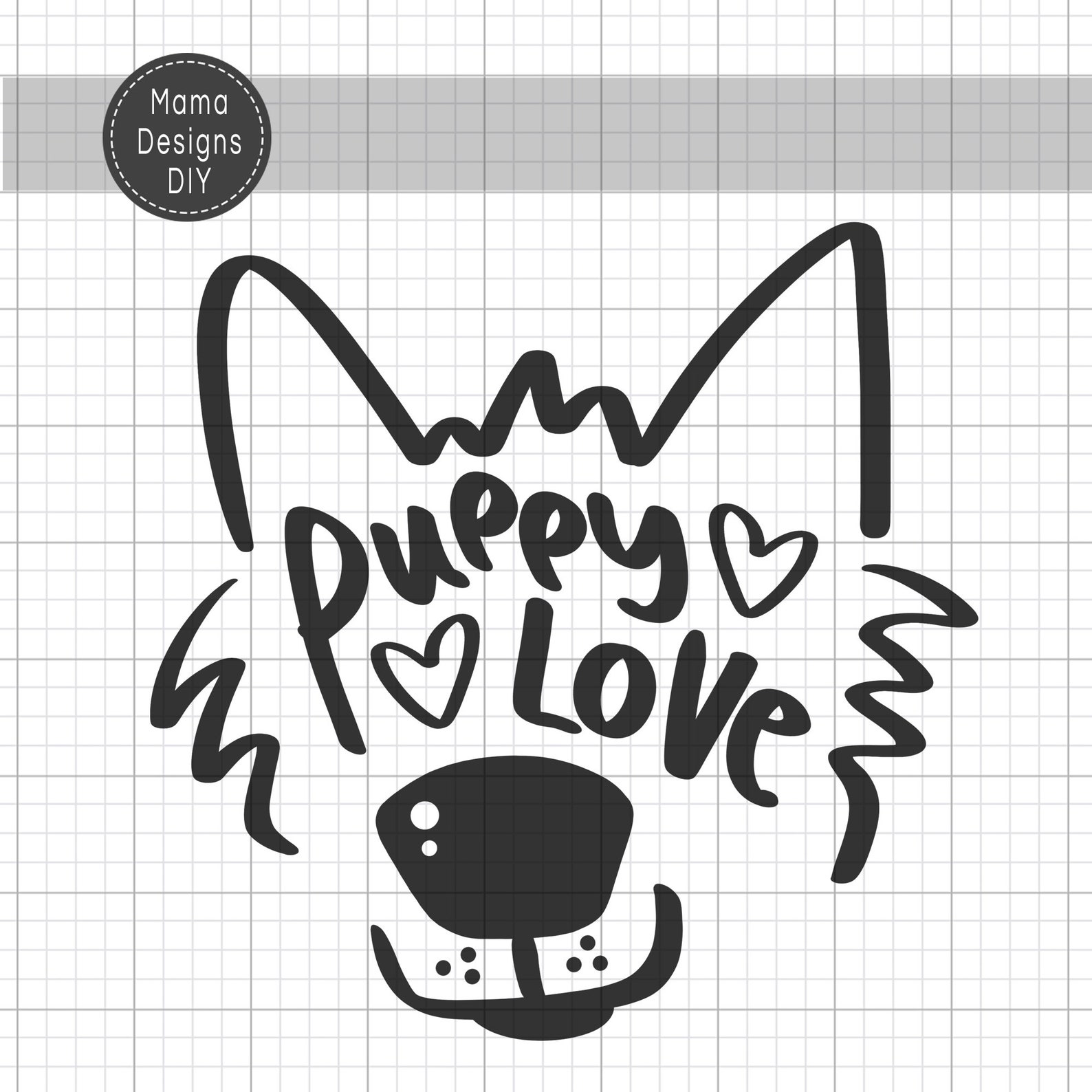 Puppy Love SVG / PNG Valentines Day In Love Baby Toddler | Etsy