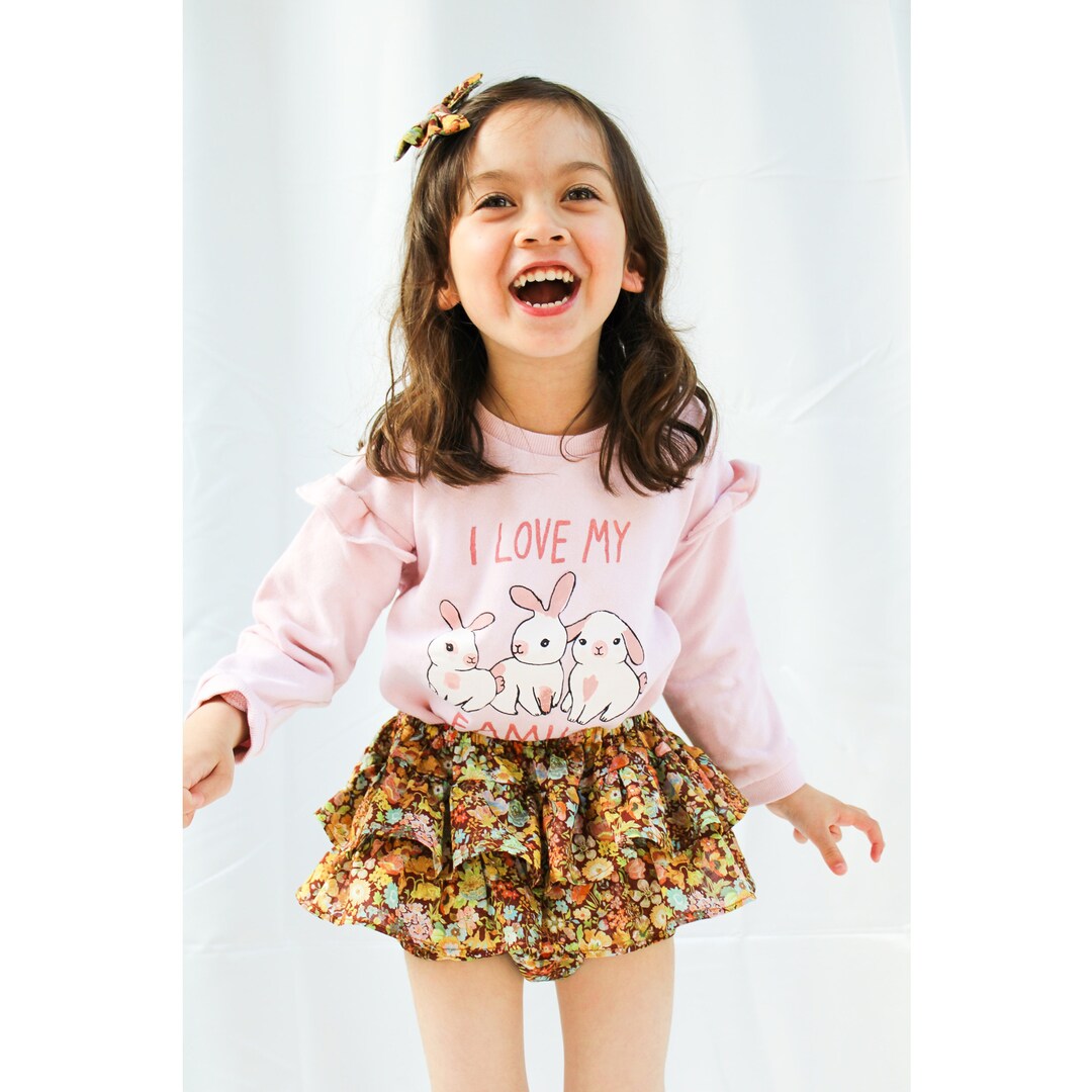 Floral Bloomers Liberty London Baby Flower Swimsuit Baby Ruffle Bottom ...