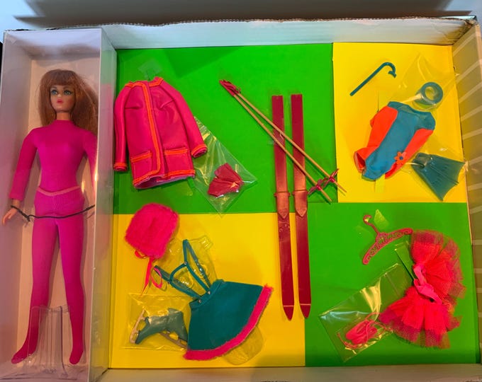 Vintage Barbie Living Action Accents Gift Set Sears Exclusive Box Hand ...