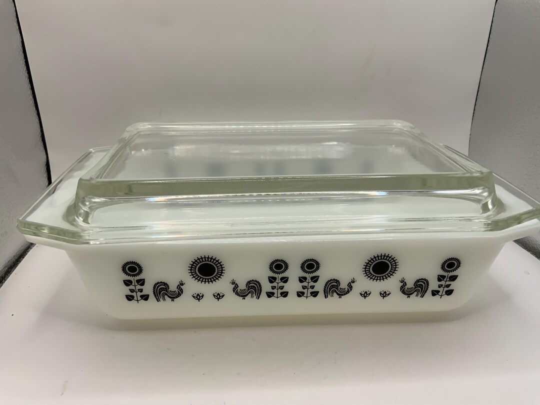 Pyrex Rooster Space Saver #575 B 2 Pt With Lid - Etsy