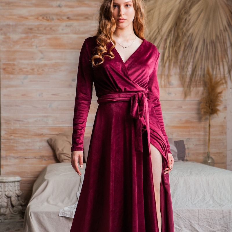Velvet Robe - Etsy UK