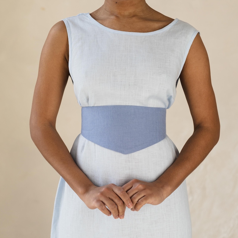Wide Fabric Belt - Etsy