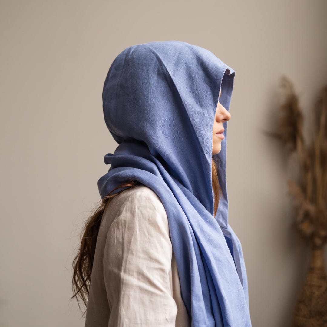 Linen Scarf Women, Linen Shawl Wrap, Natural Linen Scarf, Linen Scarf ...