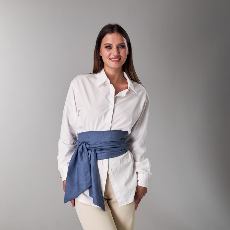 Linen Obi Belt, Huna Wrap, Linen Wrap Belt, Linen Dress Belt, Womb Wrap ...