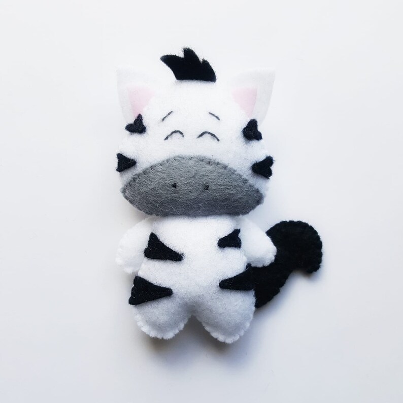 Felt Zebra PDF Pattern Felt Doll Pattern Felt (Instant Download) - Etsy