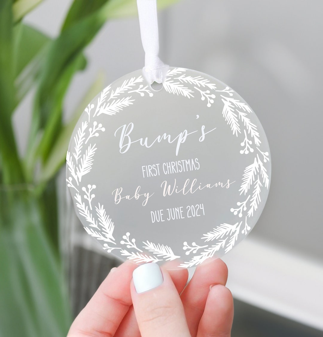 First Christmas Bump Decoration, Bump Ornament Gift, Pregnancy Baby ...