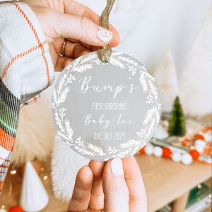 First Christmas Bump Decoration, Bump Ornament Gift, Pregnancy Baby ...