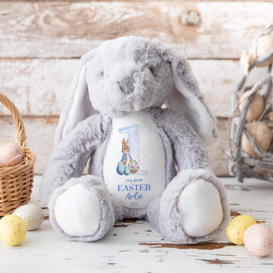 My First Easter Gift, 1st Easter Gift, Easter Bunny Toy, Personalised ...