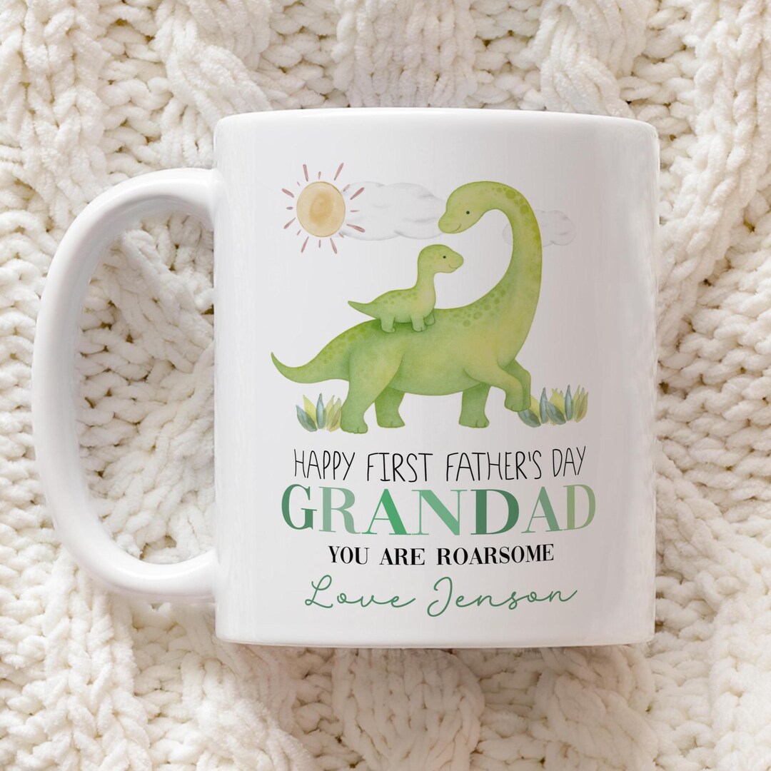 Personalised First Father's Day Grandad Mug - Custom 1st Father's Day ...