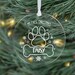Personalised Dogs First Christmas Bauble Personalised Christmas Pet ...