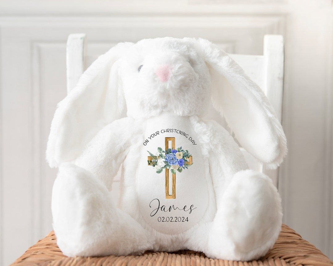 Personalised Christening Gift, Custom Teddy Bear,,baptism,boys ...