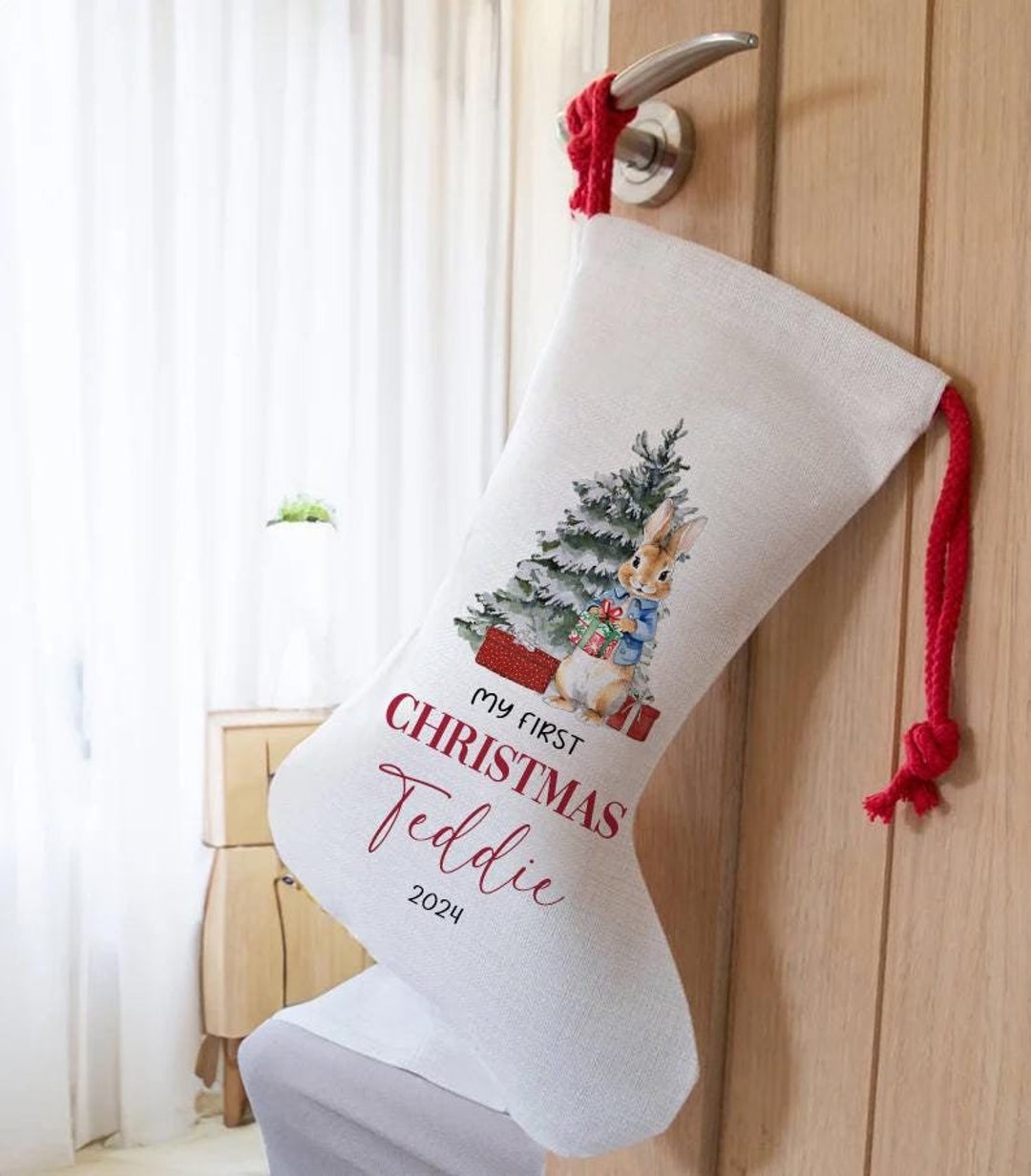 Personalised Christmas Stocking, First Christmas Stocking, 1st ...