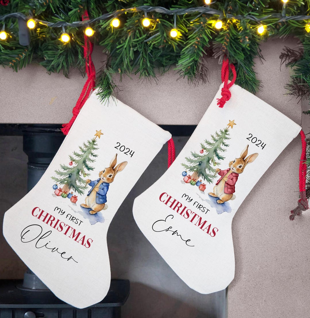 Personalised Christmas Stocking, First Christmas Stocking, 1st ...