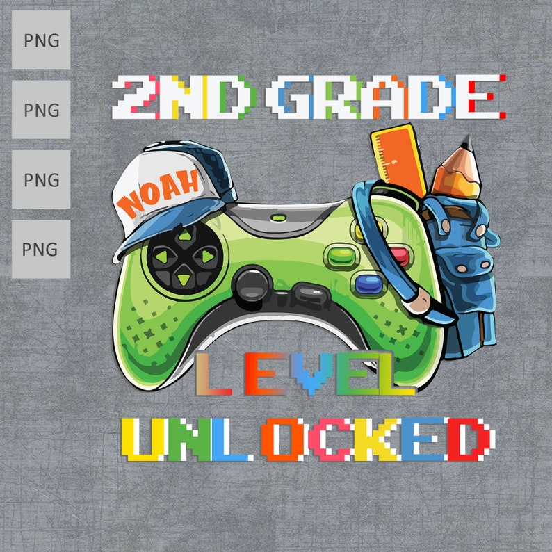 2nd Grade Level Unlocked Png, Video Game Png, 2nd Grade Level Unlocked ...