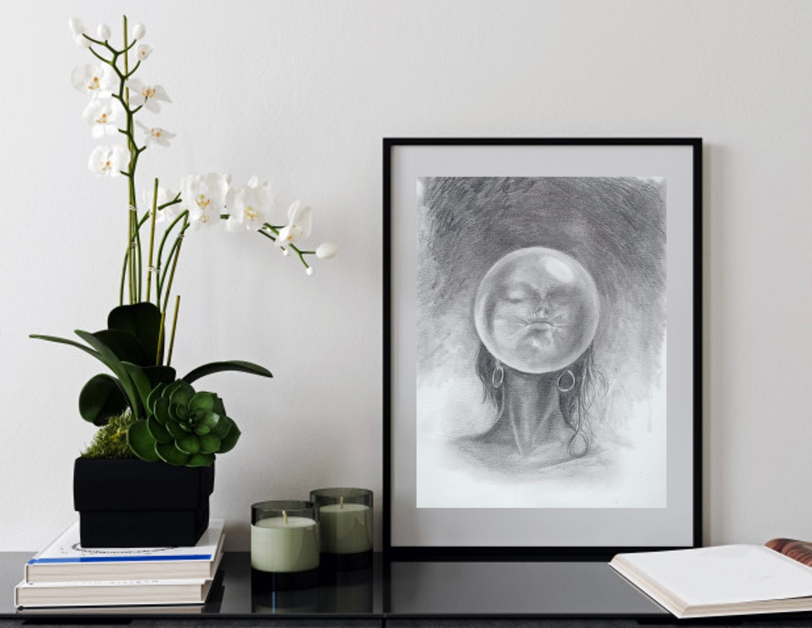 A3 Size Pencil Drawing Fine Art Print - Etsy
