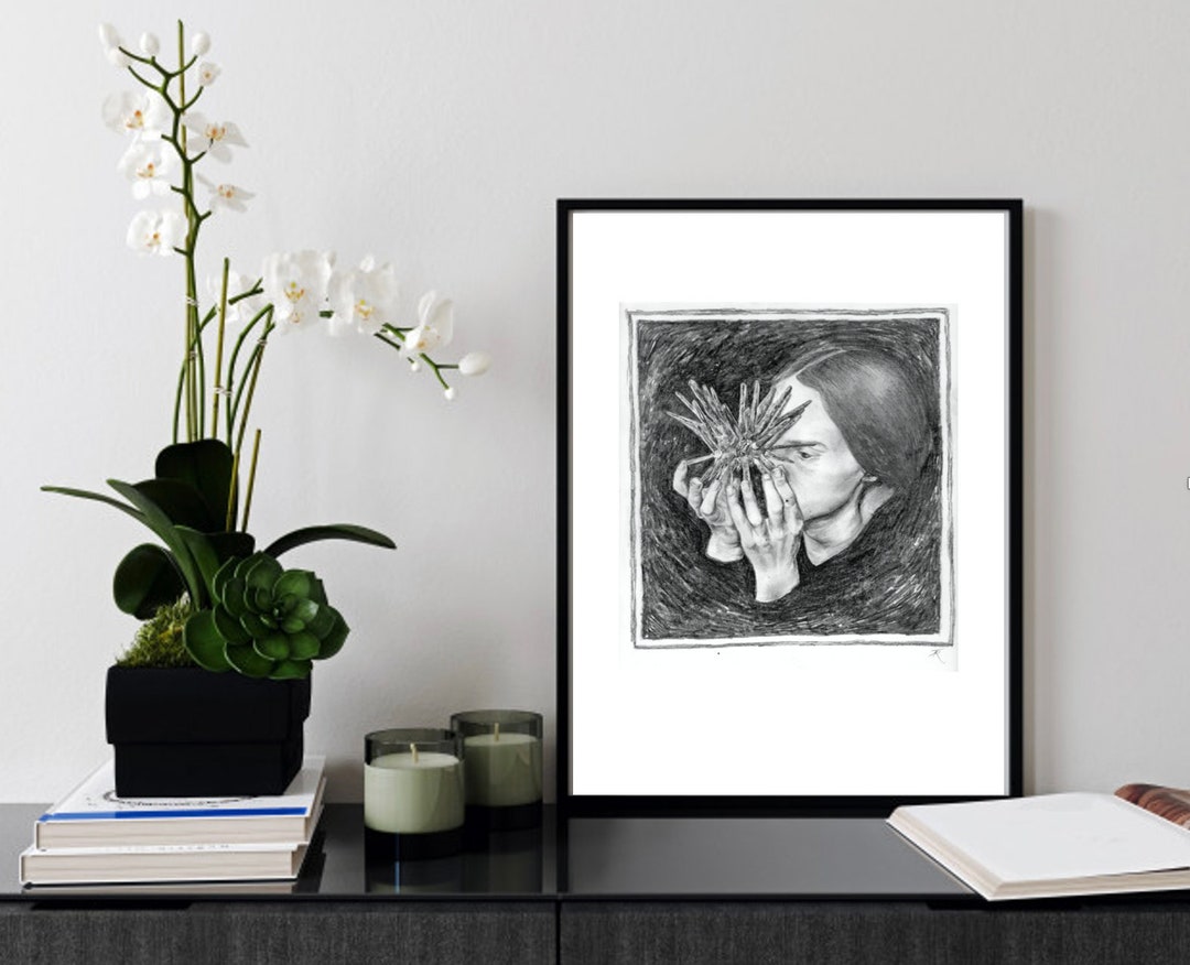 A3 Size Virginia Wolf Pencil Drawing Fine Art Signed Print - Etsy
