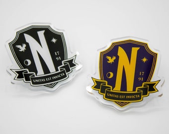 Wednesday Addams Badge - Etsy