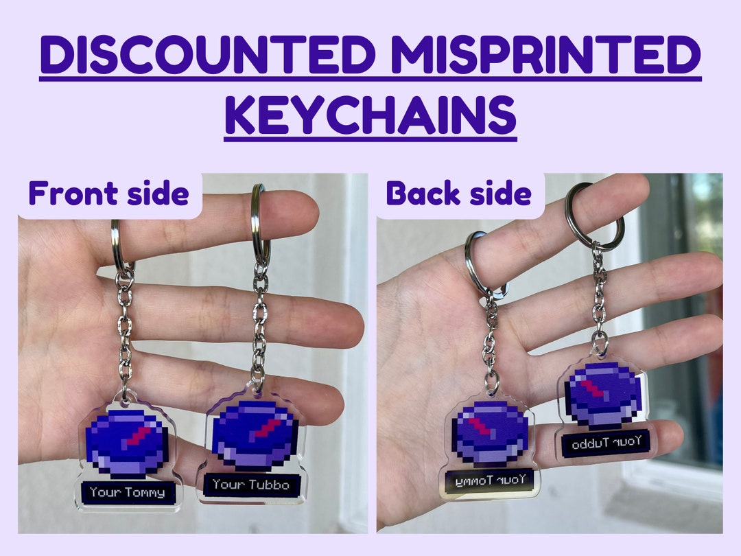 Discounted MISPRINT Your Tommy & Your Tubbo Compass Keychains - MCYT ...