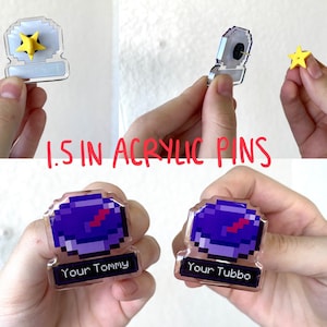 Your Tommy & Your Tubbo Compass Keychains and Pins - MCYT, Dream SMP ...