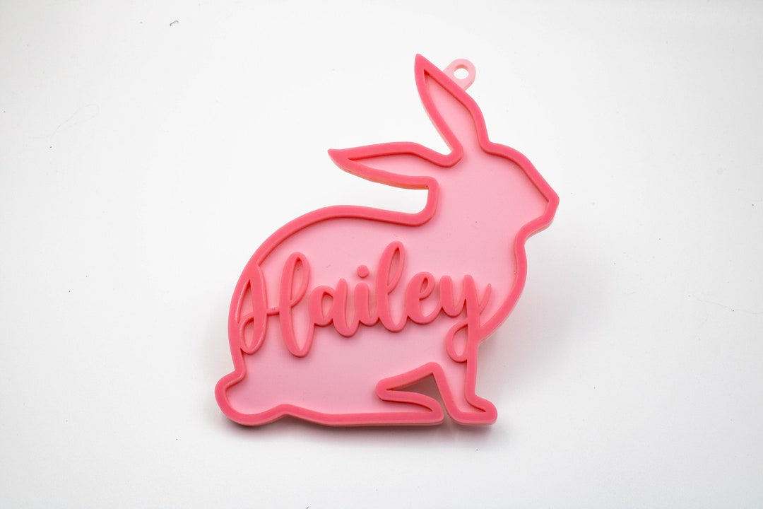 Easter Basket Name Tag Custom Personalized Acrylic Name Tag Kids Easter ...