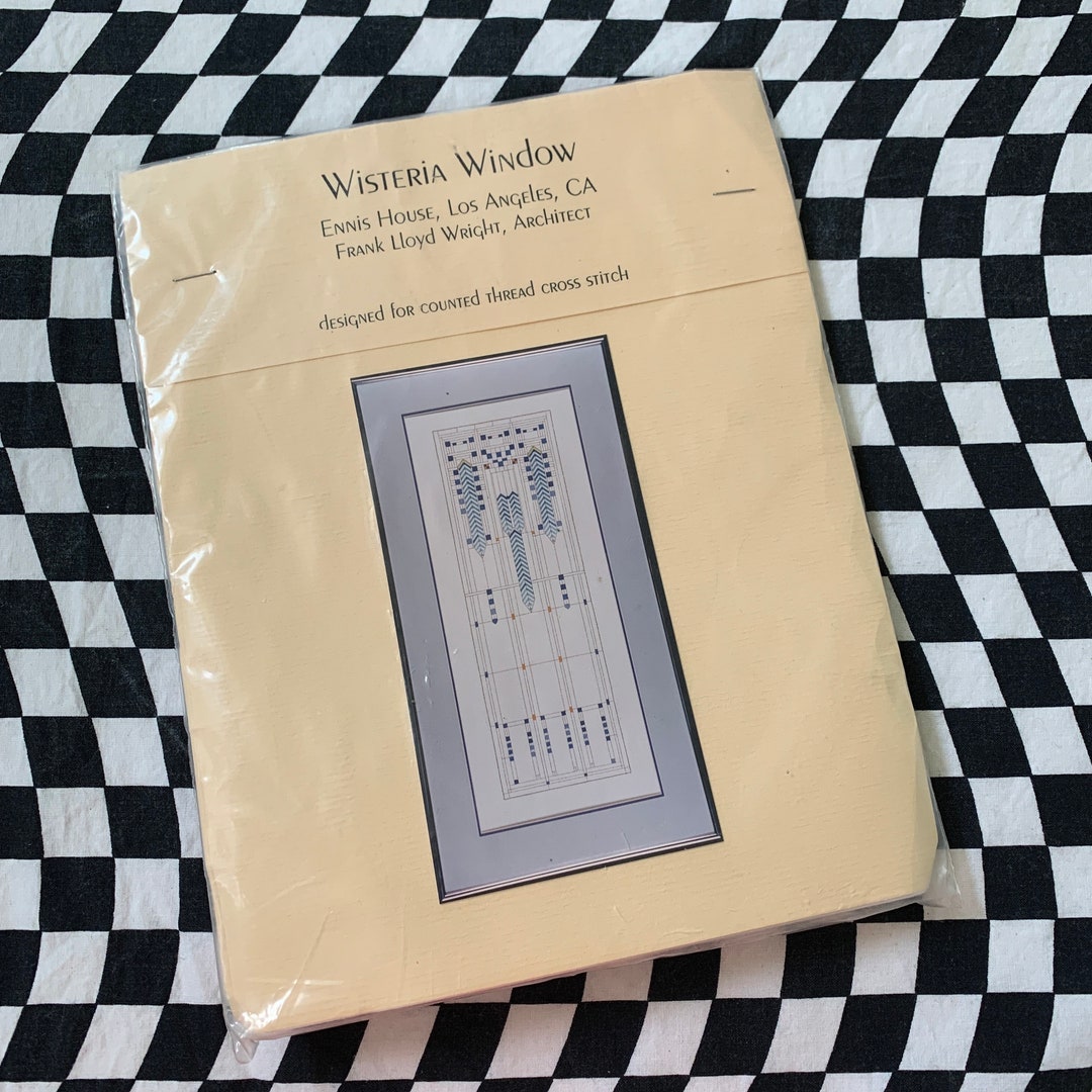 Frank Lloyd Wright Wisteria Window Cross Stitch Kit New in Package ...