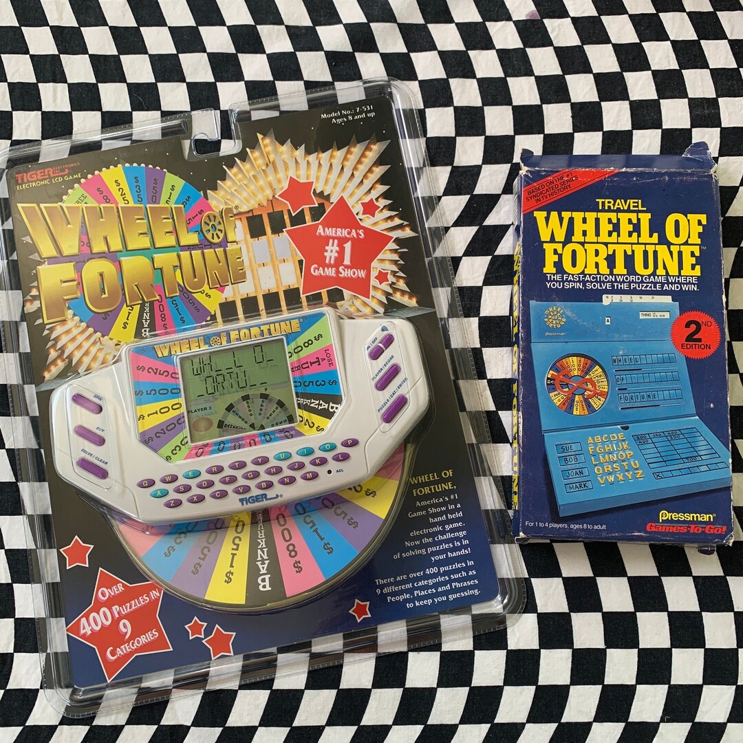Vintage New Tiger Wheel of Fortune Electronic Game and Travel Wheel of ...