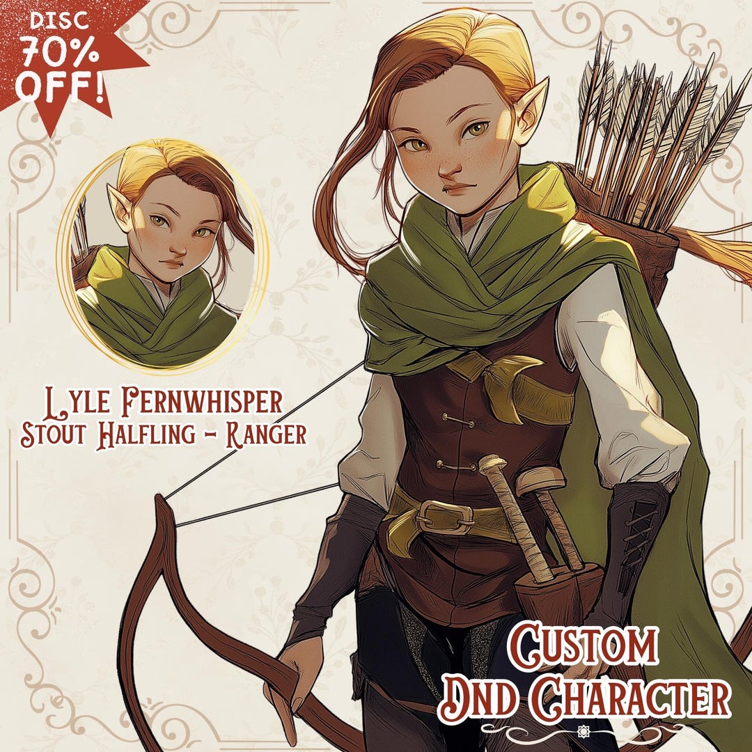 Custom Dnd Character L Custom Dnd Potrait, RPG Character, Dnd Character ...