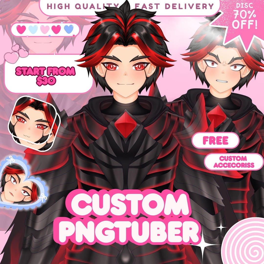 Custom Pngtuber Model| Custom Pngtuber Avatar, Pngtuber Model, Pngtuber ...