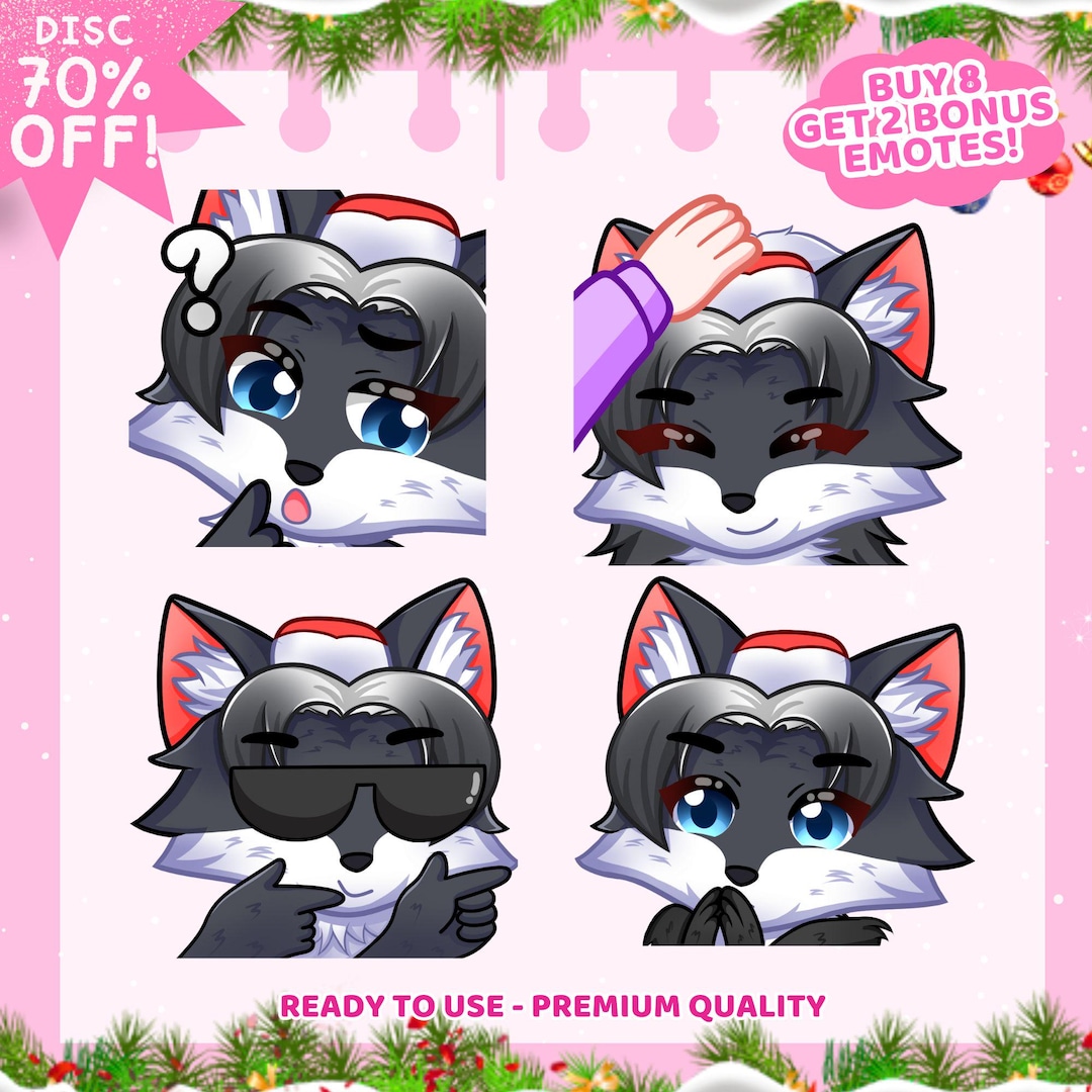 Custom Furry Twitch Emotes | Animated Twitch Emotes, Fursona Emoji for ...