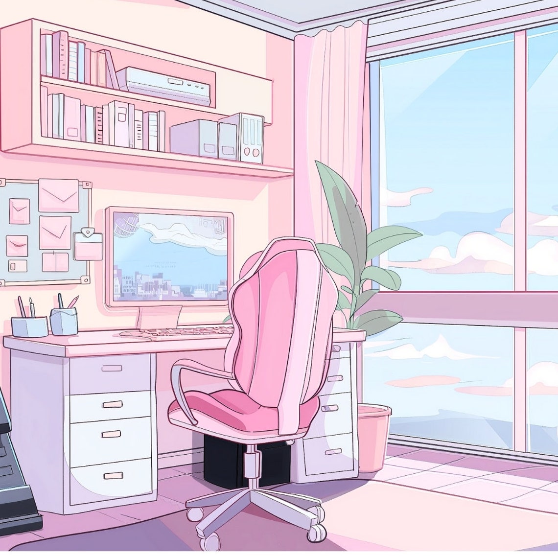 Custom Vtuber Background Custom Stream Background, Aesthetic Room ...