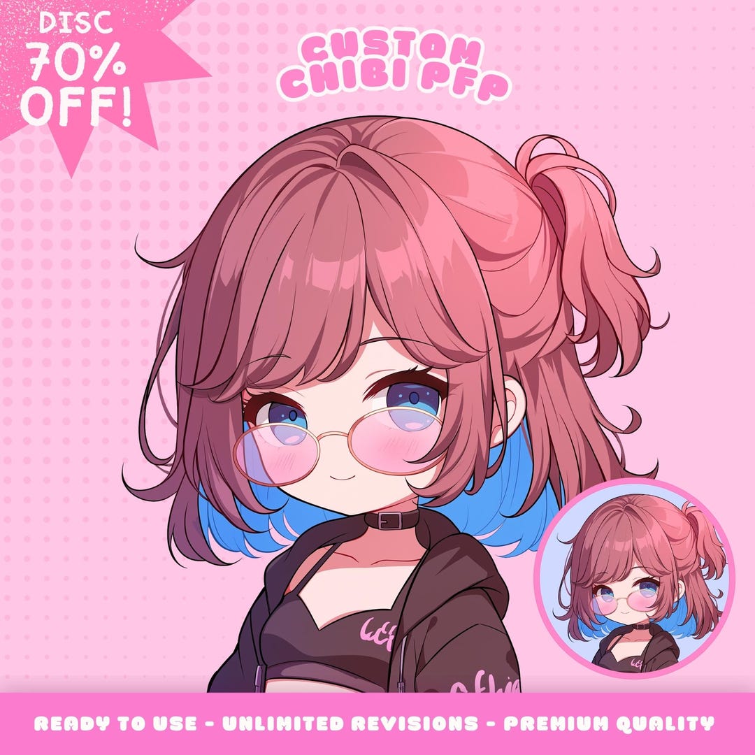 Custom Chibi Pfp Custom Chibi Portrait, Chibi Commission, Chibi Twitch ...