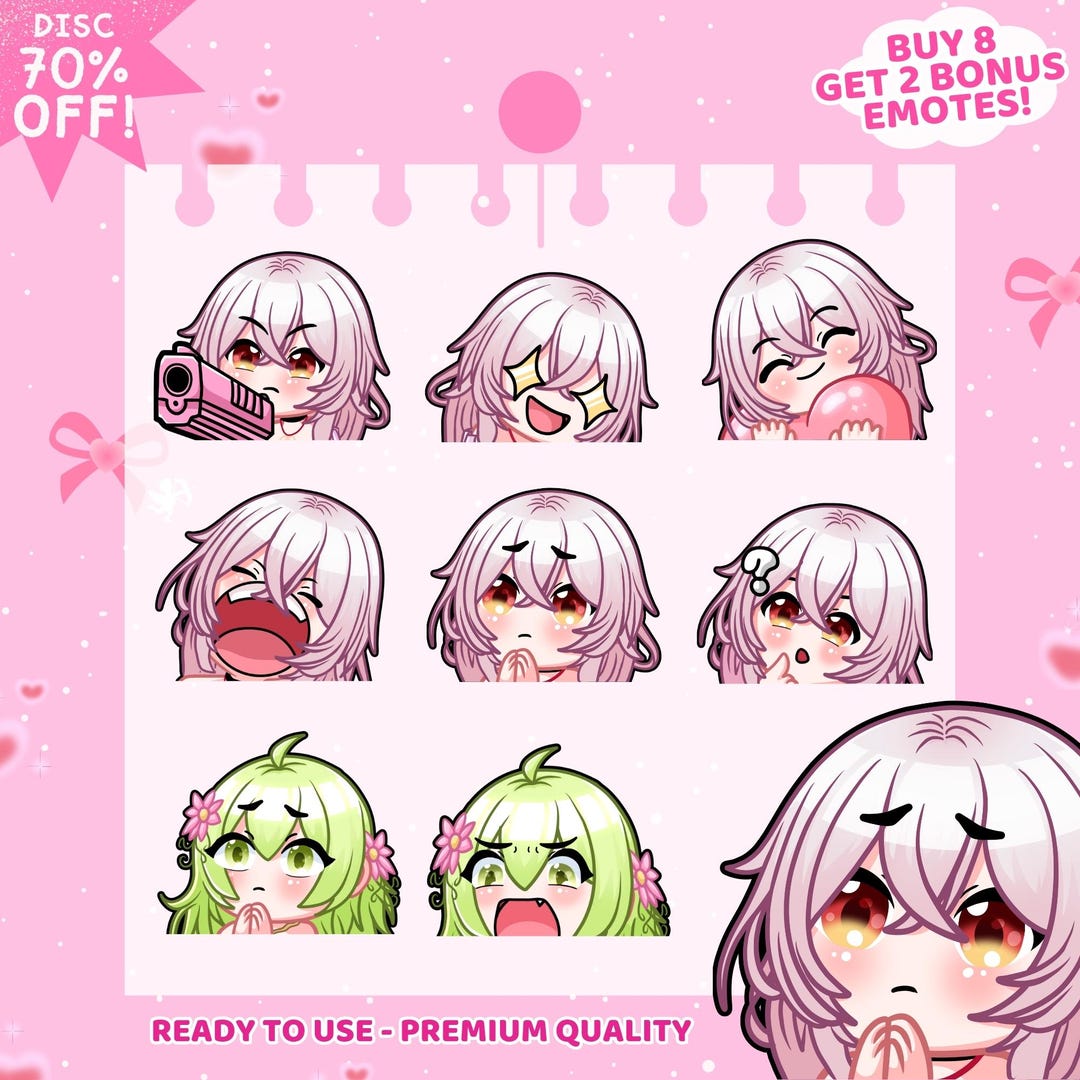 Custom Twitch Emotes L Animated Emotes, Twitch Emote for Streamer, YCH ...