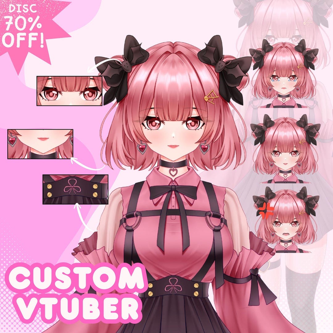Custom Anime Vtuber| Custom Anime Vtuber Character Design & Rigging ...
