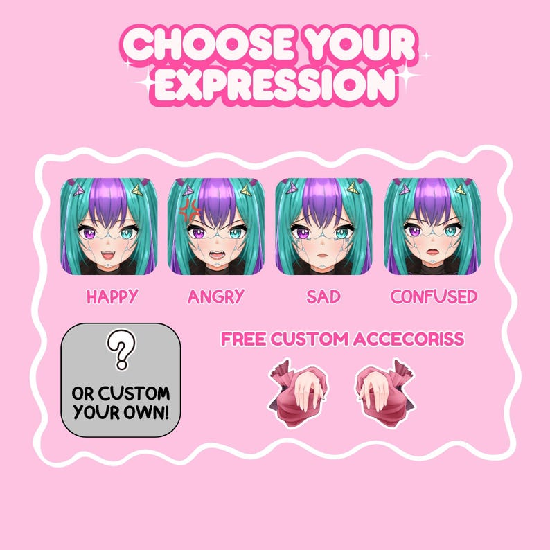 Custom Pngtuber| Pngtuber Model, Pngtuber Commission, Pngtuber Male ...