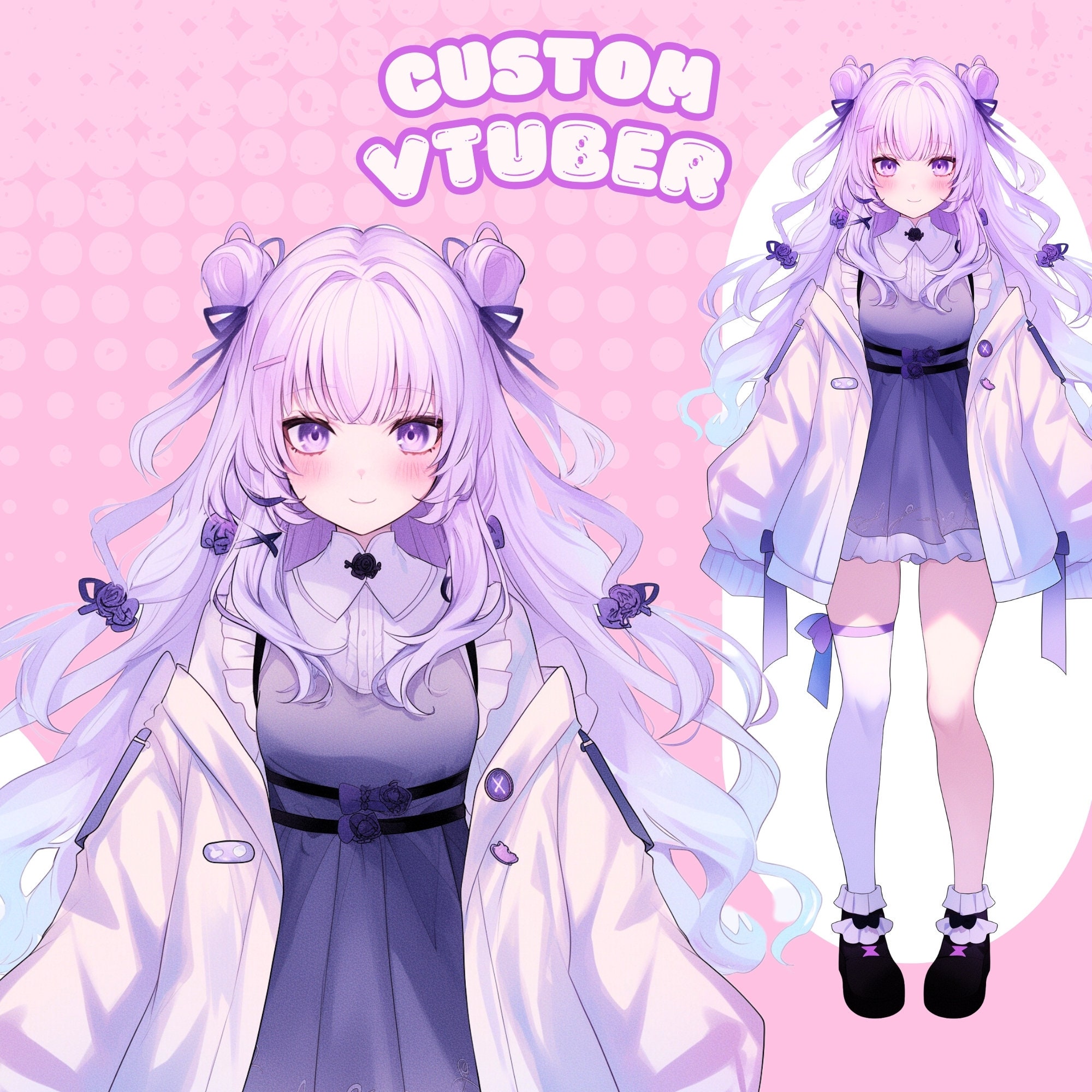 Custom Live2d Vtuber Commission Live2d Model Commission, Pngtuber ...