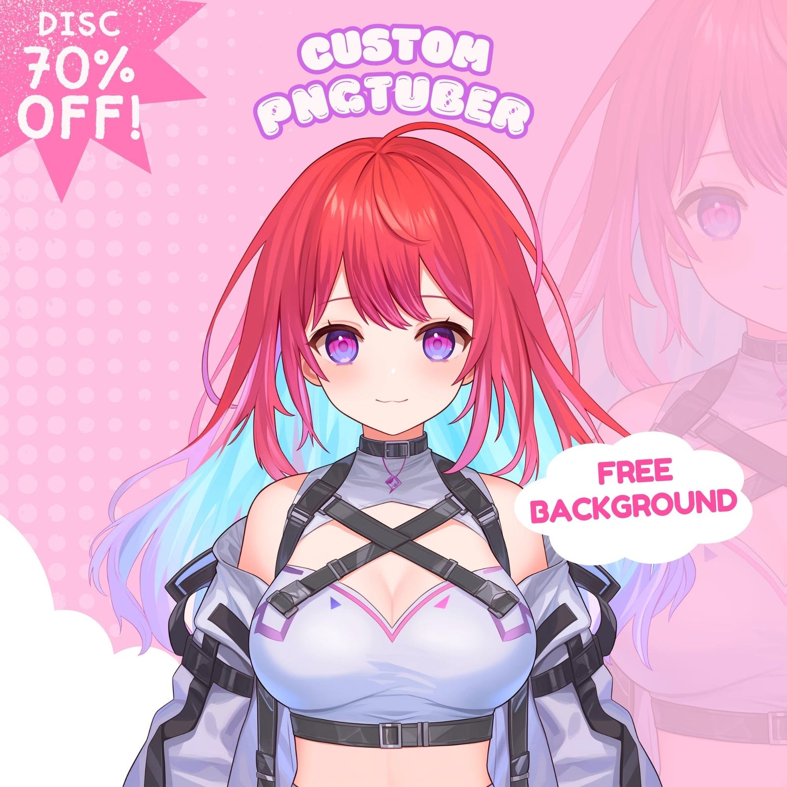 Custom PNGTUBER Pngtuber Avatar, Pngtuber Commission, Pngtuber, Anime ...