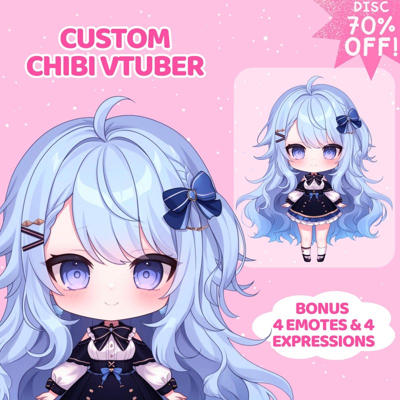 Vtuber Chibi - Etsy