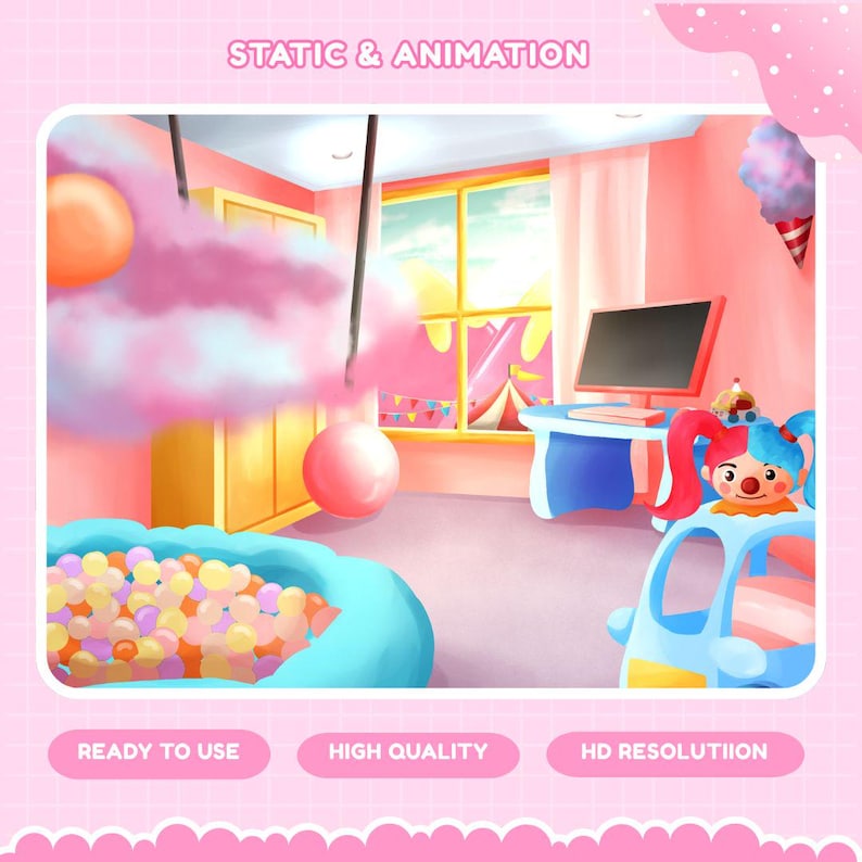 Custom Vtuber Background |animated Background for Vtuber, Stream ...