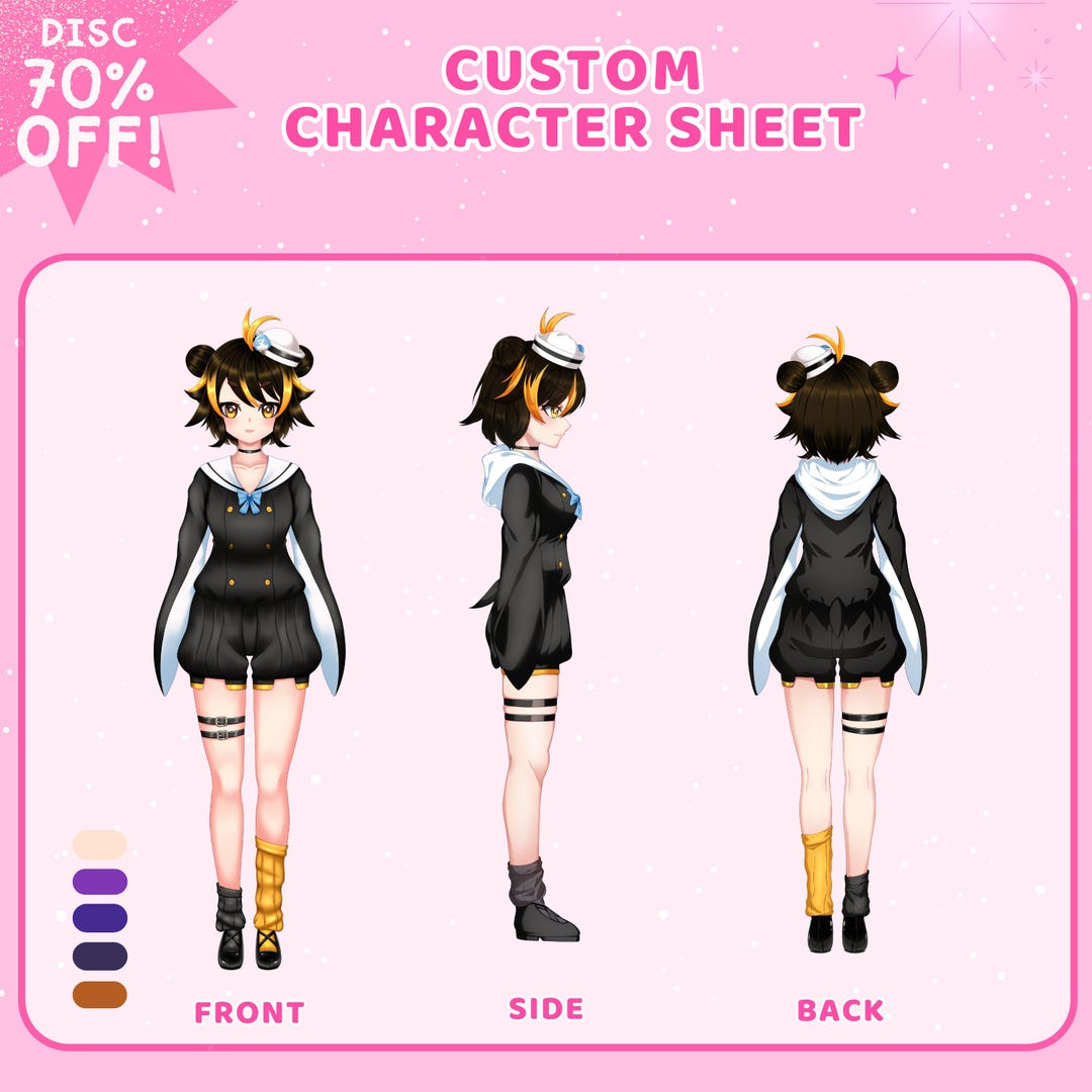 Custom Character Reference Sheet| Anime Reference Sheet, Character ...