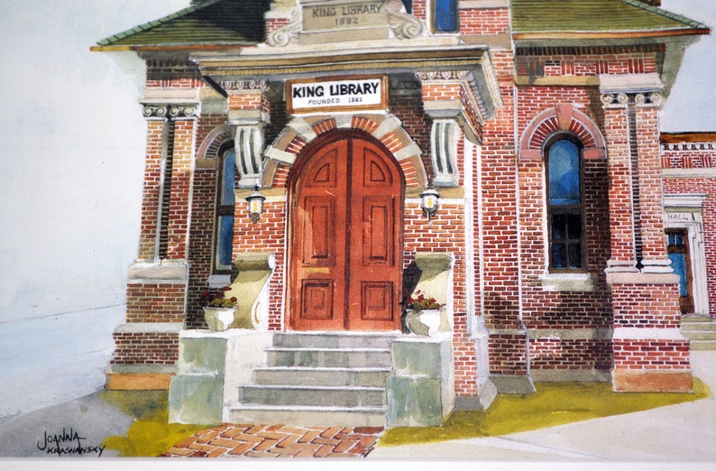 Joanna Krasnansky Prints Colonial Architecture Library Red Lion Inn ...