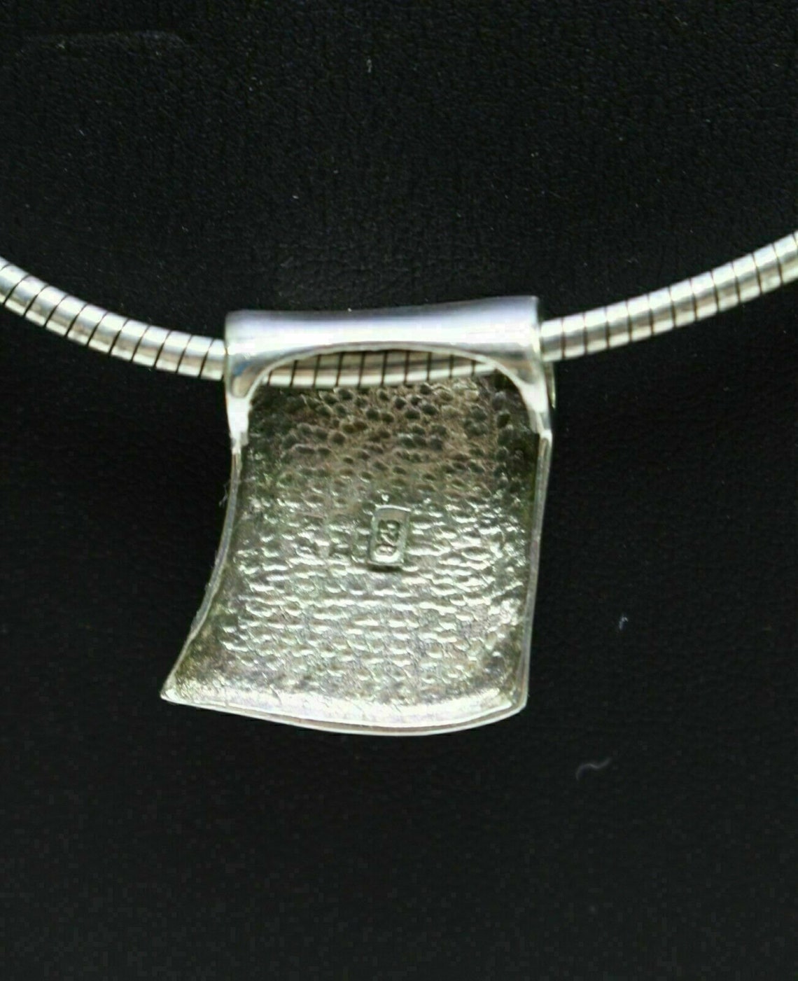 Vintage Paolo Romeo Sterling Silver Omega Snake Chain Necklace | Etsy