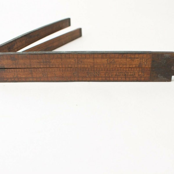 Folding Wood Ruler - Etsy